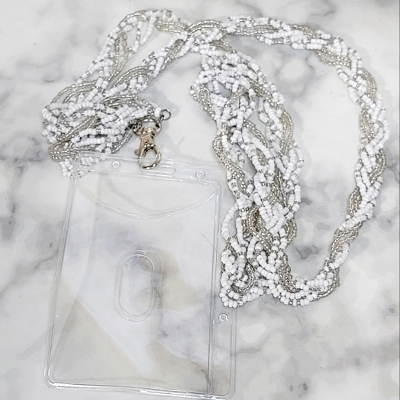 Accessories | Braided Seed Bead Name Tag Lanyard | Poshmark